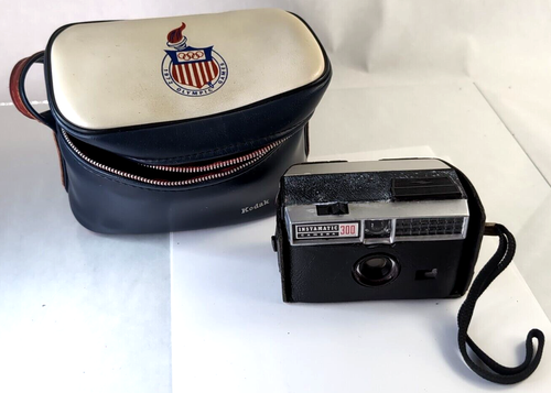 Vtg KODAK Instamatic 300 Point & Shoot Camera w/ Leather 1972 Olympic ...