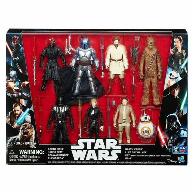 Star Wars Saga Action Figure Collection with Darth Maul - C0497 (8 Pack ...