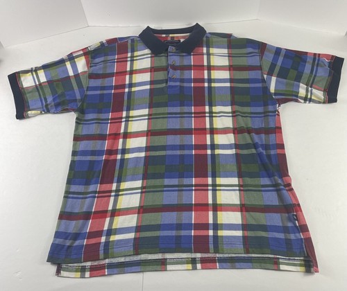 Sutter & Grant Clothing Co. Size XL Men's Polo Shirt Plaid Vintage Cotton | eBay