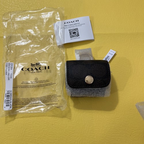 Coach Signature Canvas Earbud Pro Case Large Style CF284 | eBay