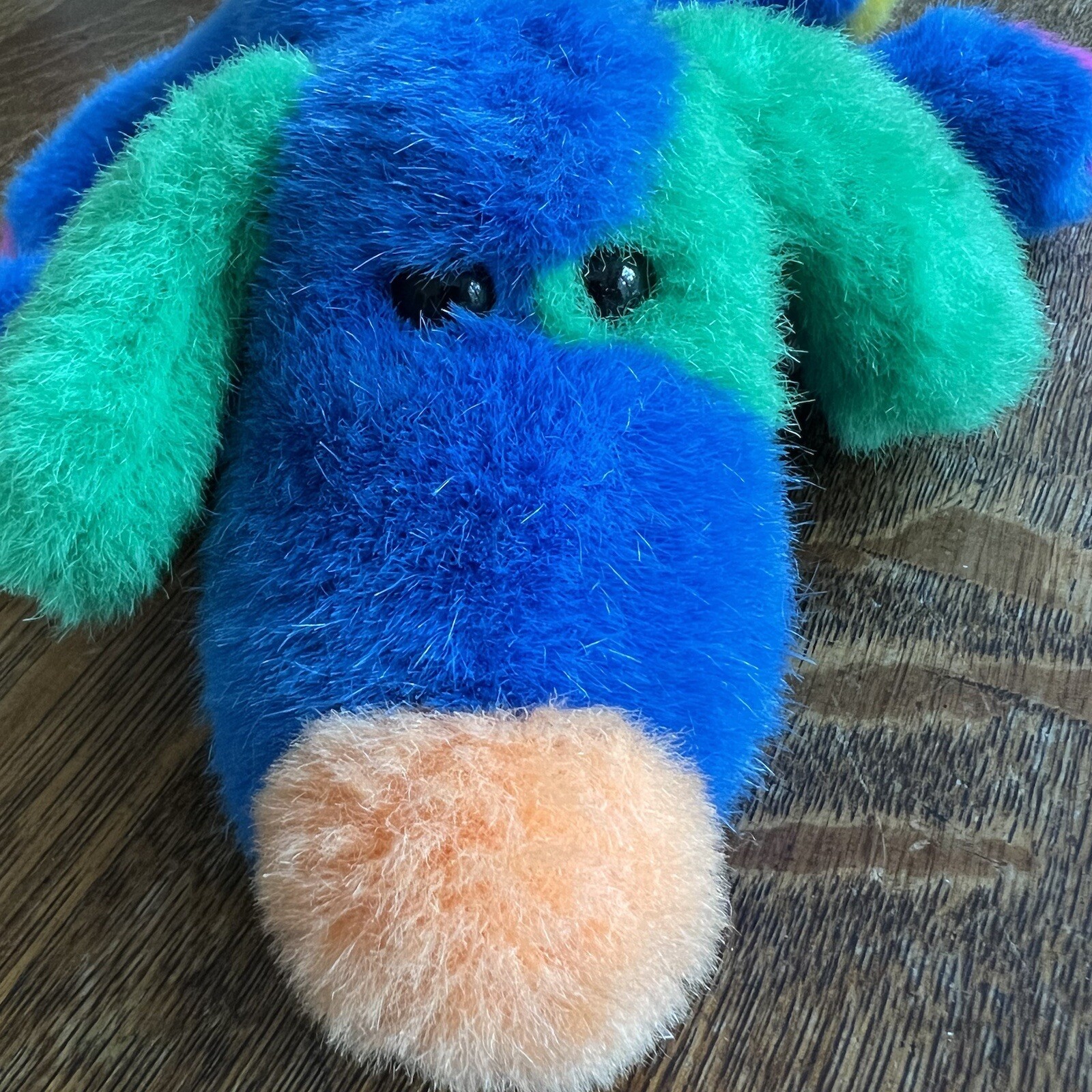 Vintage 1998 Liberty Toy Color Block Plush Dog Puppy | eBay