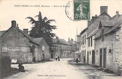 CPA 53 SAINT PIERRE LA COUR / ROUTE DE BOURGON | eBay