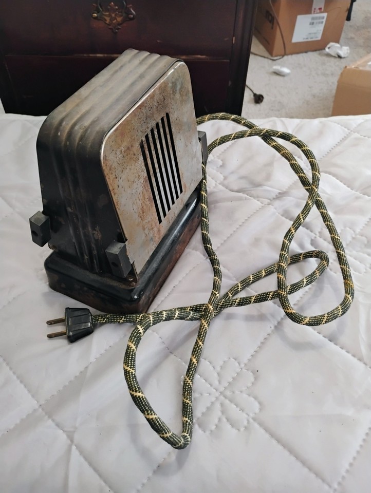 Vintage Montgomery Ward 2-slice Toaster Art Deco Works | eBay