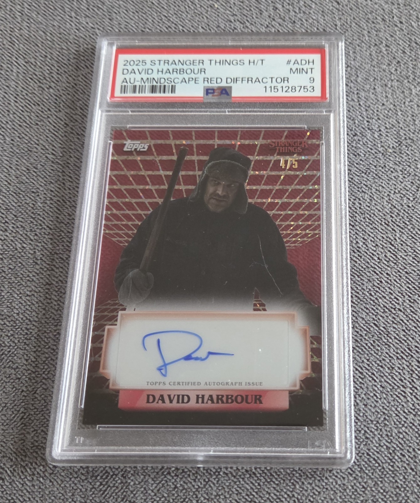 Stranger Things 2025 David Harbour ADH-DH Mindscape Red Diffractor /5 Auto | eBay