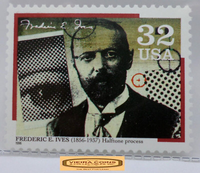 1996 USA Frederic E. Ives Halftone Process 32 Cents Stamp - #S40938NQ ...