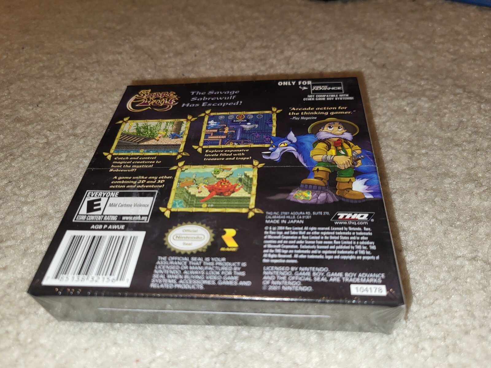 Sabre Wulf (Nintendo Game Boy Advance, 2004) - European Version for ...