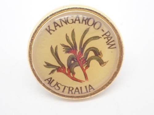 Kangaroo Paw Australia Gold Tone Vintage Lapel Pin | eBay