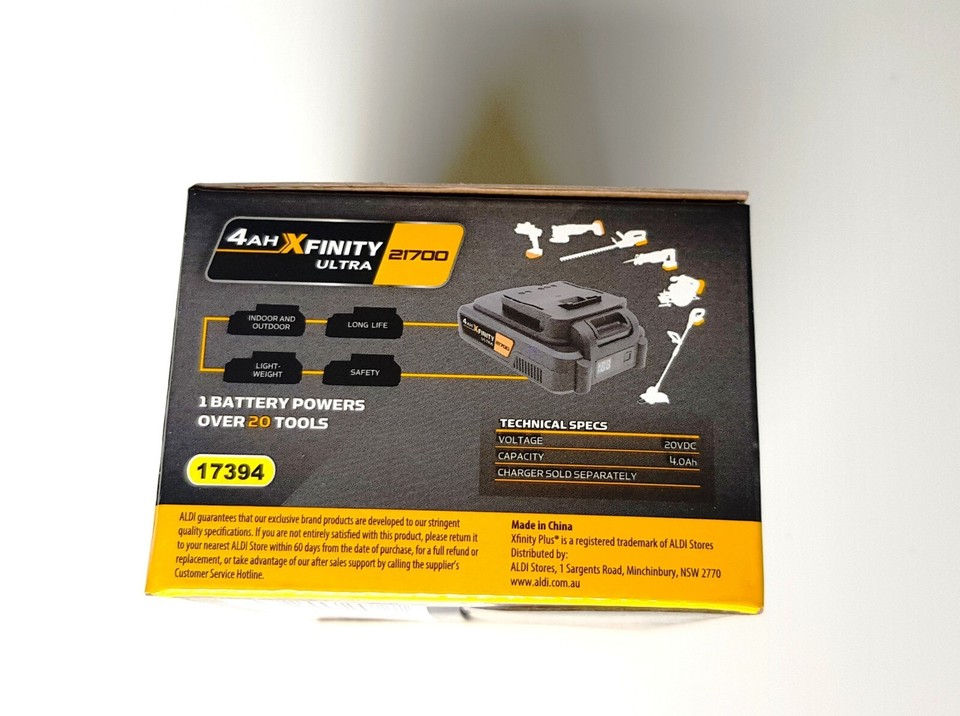 XFINITY Plus, ULTRA, 20V 4.0 AH Battery, NEW 21700 cells. FERREX ...