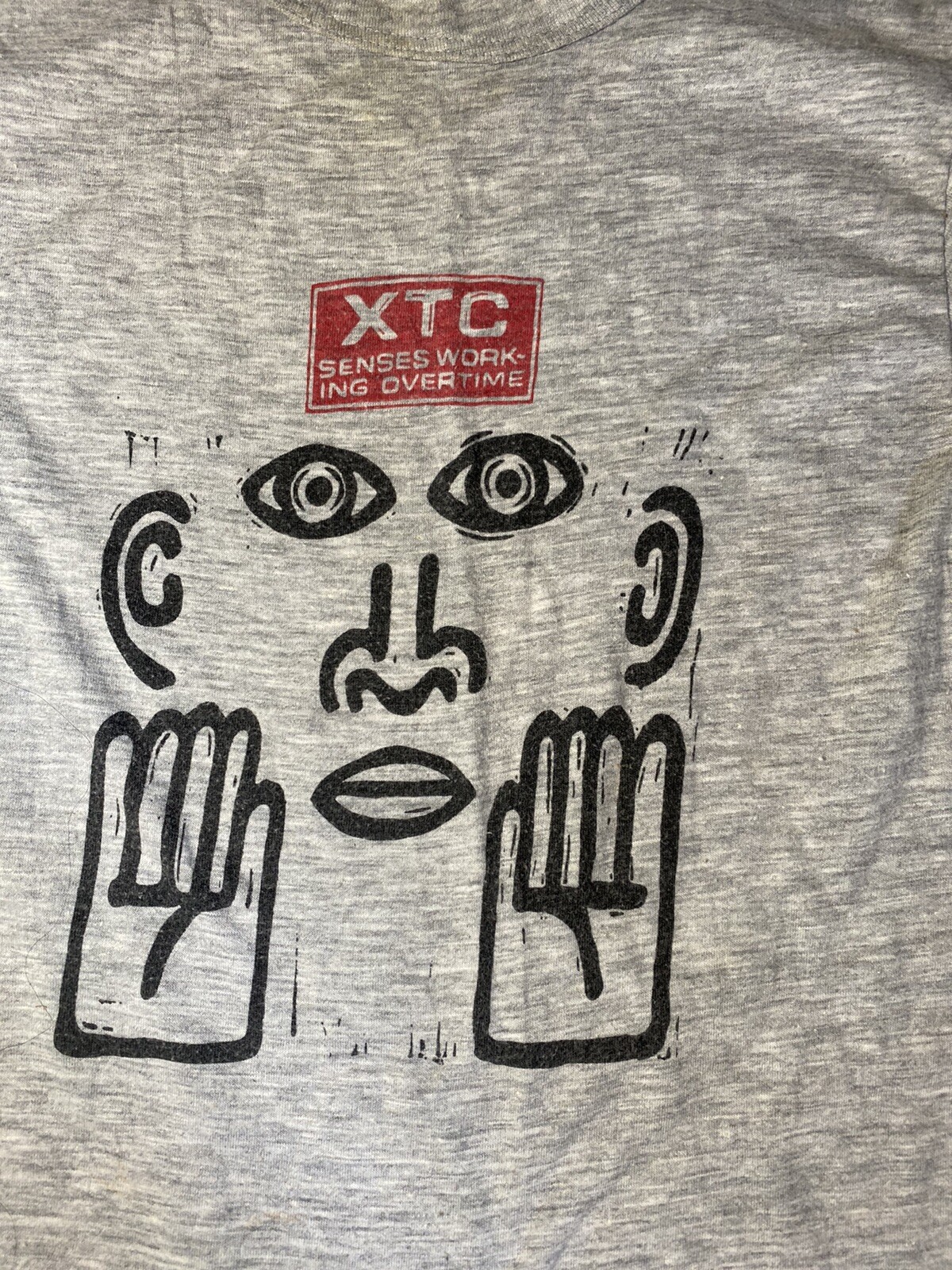 Single Stitch XTC Band Shirt Senses Working Overtime - Gem