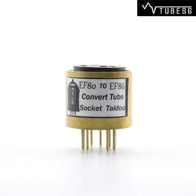 One Gold plated EF80 to EF86 Vacuum tube convert socket HIFI | eBay