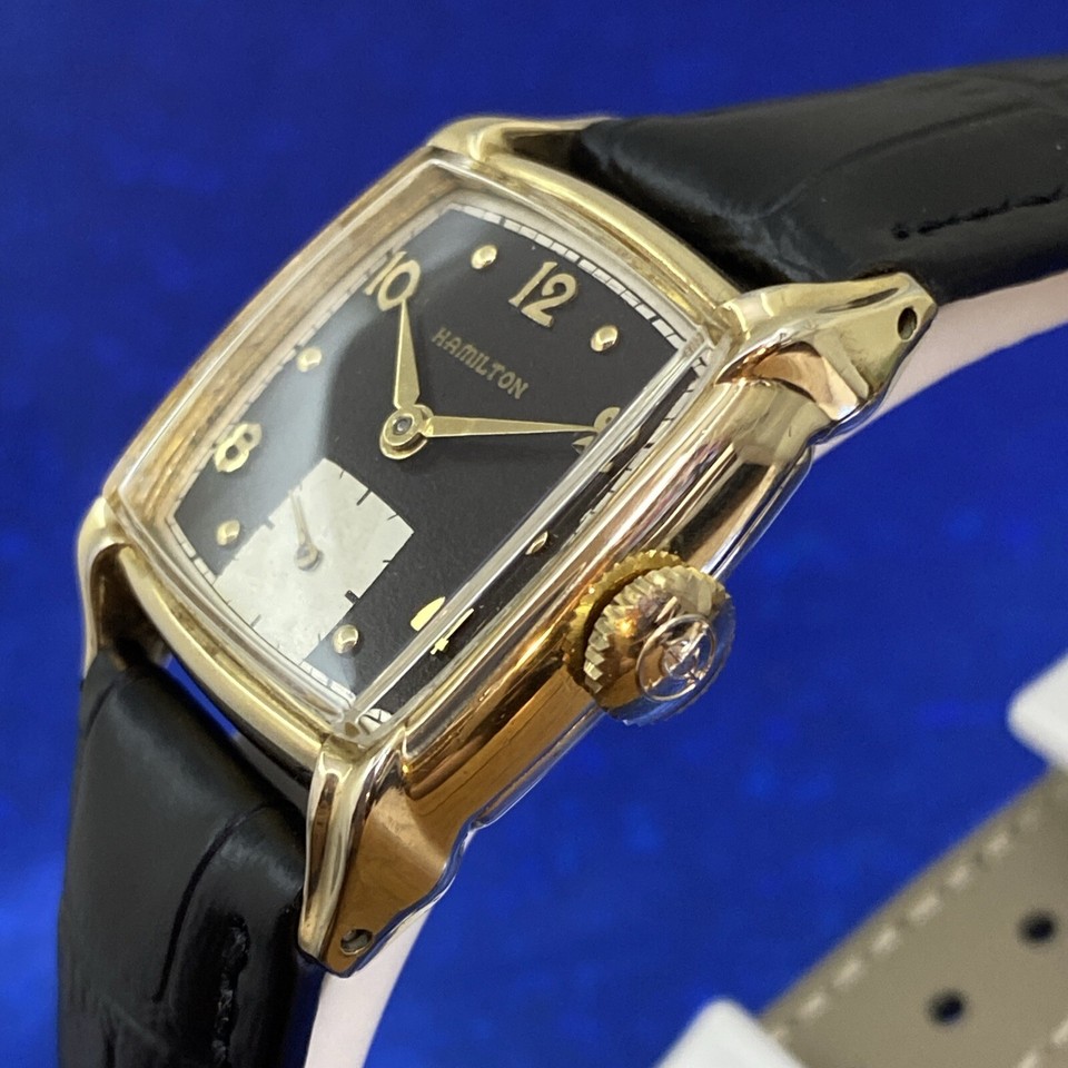 Vintage 1950 Man’s HAMILTON CLYDE Stunning Brown Fully Dial Serviced ...