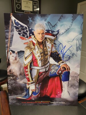 Cody Rhodes SIGNED AUTOGRAPH 11x14 PROMO Photo Official WWE AUTH ...