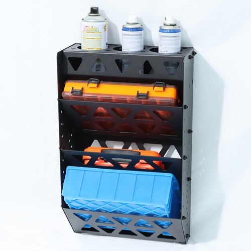 Work Van Tool Box Organizer Aerosol Spray Can Holder for Cargo Shelving ...