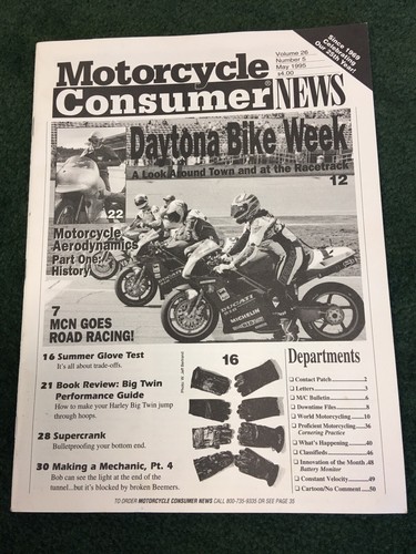 Motorcycle Consumer News Magazine Daytona Bike Week May 1995 | eBay