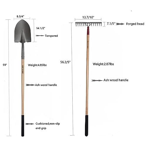 6piece Pro Long Ash Handle Garden Tools Set For Landscaping Agricture ...