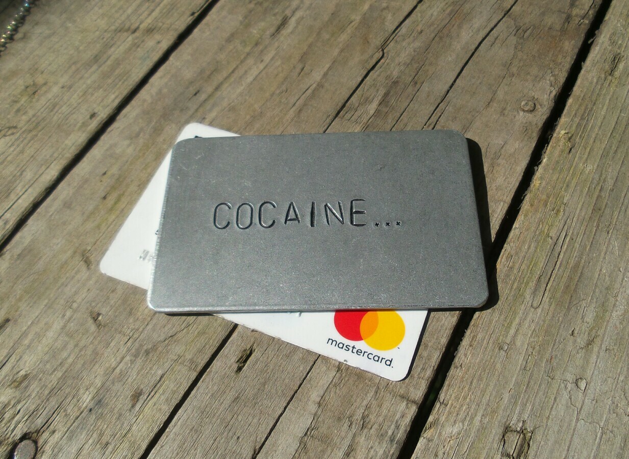 METAL CARD Stag Hen Do Cocaine Drugs Birthday Party Gifts for Him Her ...