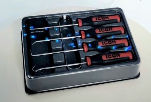 BRAND NEW ICON Professional Mini Soft Grip Pick And Hook Set 4 Pc (USA ...