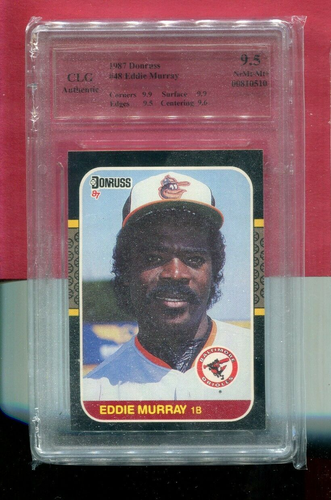 EDDIE MURRAY BALTIMORE ORIOLES 1987 DONRUSS BASEBALL CARD #48 CLG 9.5 ...