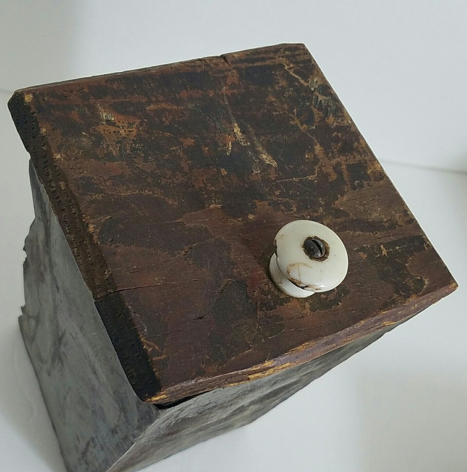 2 Rustic Wood Drawers Country Decor Primitive Rust Metal Decorative ...