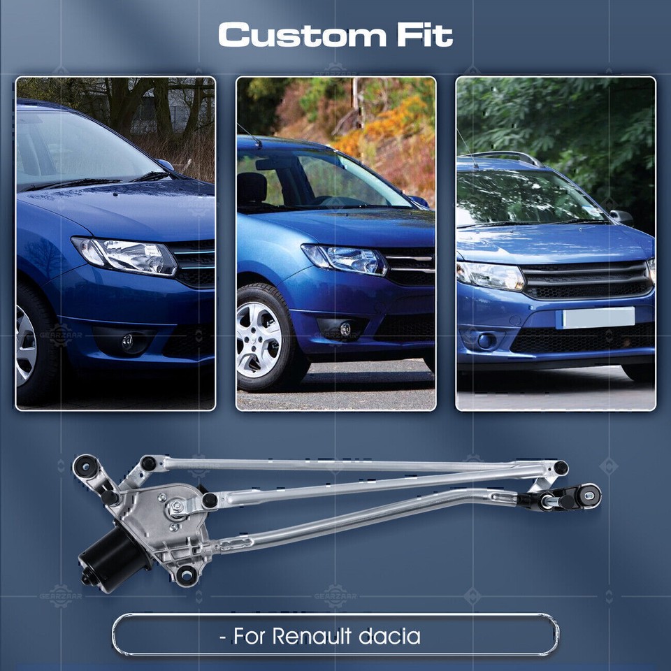 FRONT WIPER LINKAGE + MOTOR COMPLETE FOR DACIA SANDERO 2013-2020 ...