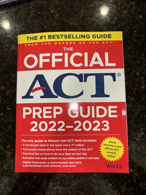 The Official ACT Prep Guide 2022-2023 - Like New, Online Code+, Never ...