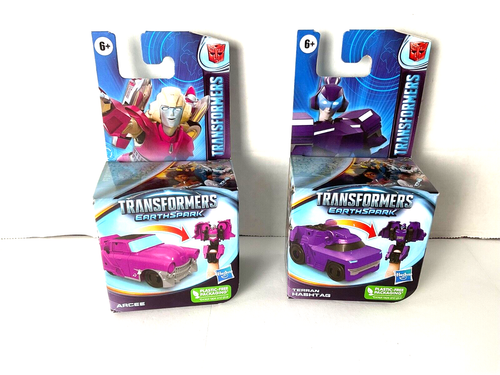 2 Transformers EarthSpark Action Figure Toys Arcee & Terran Hashtag ...