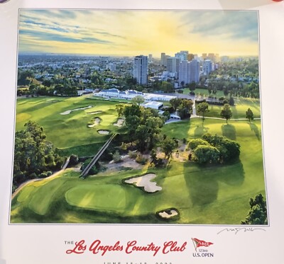 2023 US Open golf Poster LACC LA course image new pga | eBay