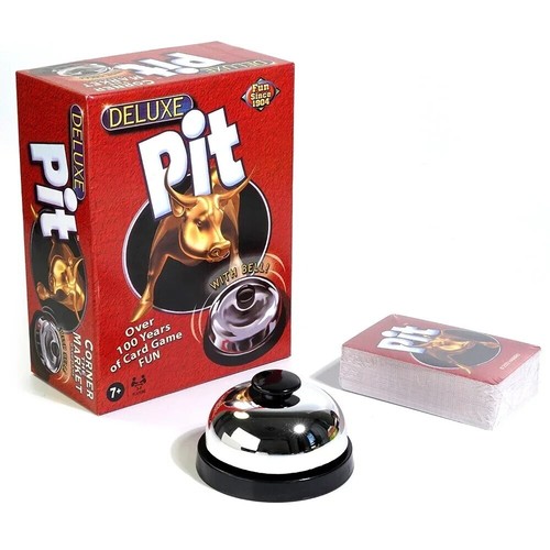 Pit Deluxe + Bell Card Board Game Stock Market 3-8 Players New Open Box ...