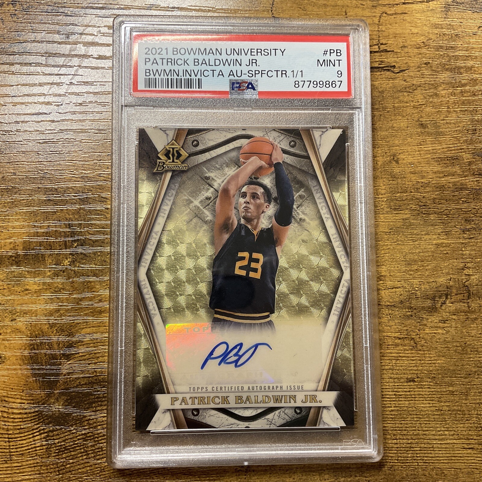 2021 Bowman U. Patrick Baldwin Jr. Invicta Superfractor 1/1 | eBay