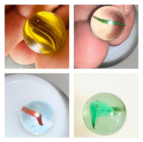4 Vintage Marbles, 1 Vain And 6 Vain Marbles | eBay