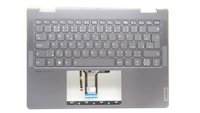 Lenovo Yoga 7 14ARP8 Palmrest Cover Keyboard Czech Slovakian Grey ...