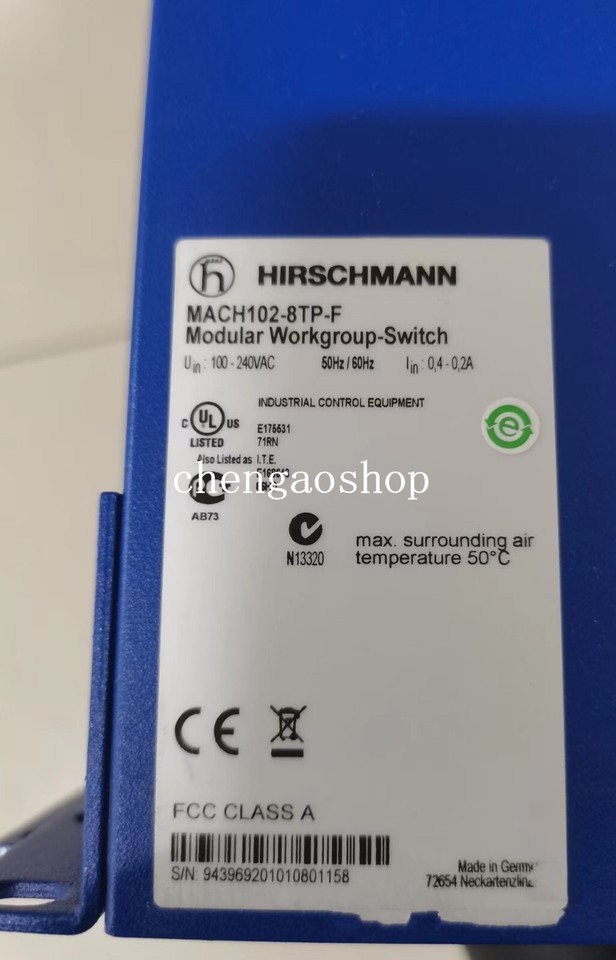 1PCS USED HIRSCHMANN MACH102-8TP-F Industrial Switch by Fedex or DHL # ...