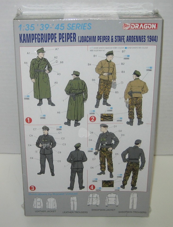 Dragon 1/35 6088 WWII German Kampfgruppe Peiper & Staff Ardennes 1944 ...
