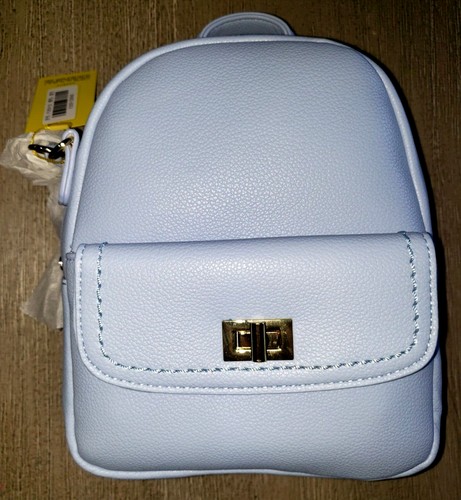 girls teen women NEW BABY BLUE BACK PACK MINI TASSEL ZIPPER DOUBLE ...