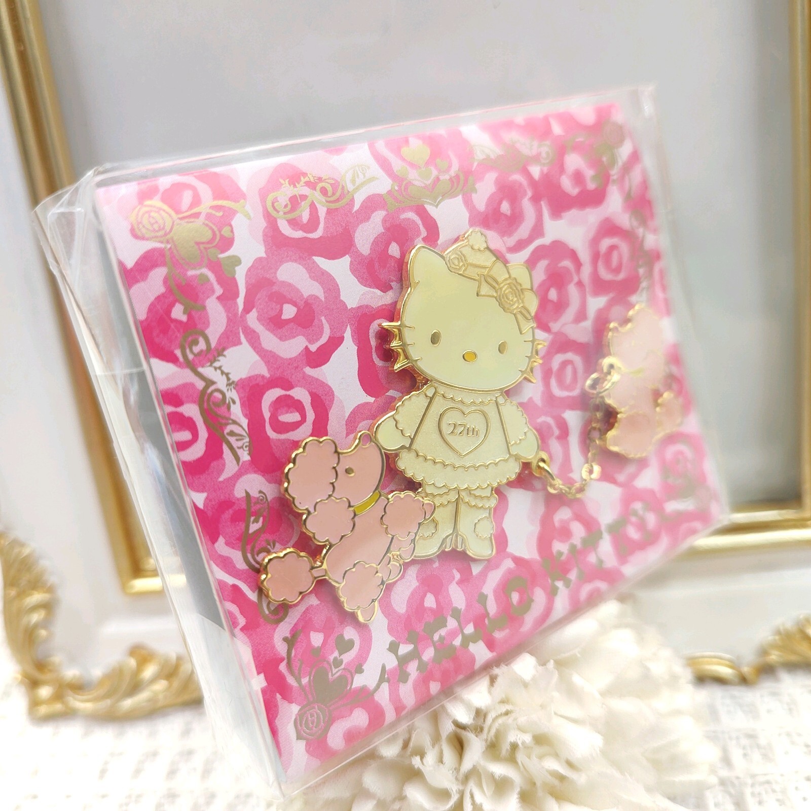 Sanrio Hello Kitty Pin Badge 27Th Anniversary Kitty Poodle Dog Vintage ...