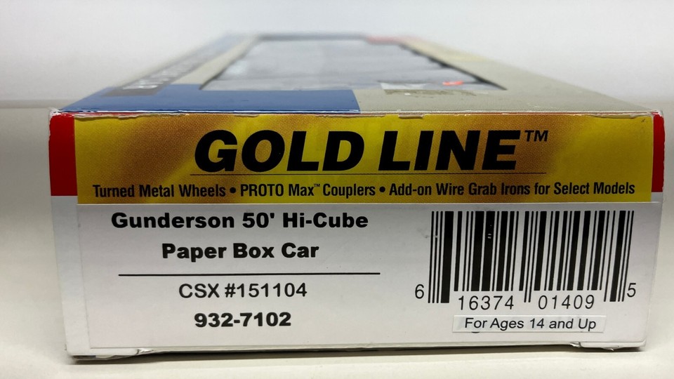 HO SCALE Walthers 932-7102 Gunderson 50' Hi-cube Paper Boxcar CSX CSXT ...