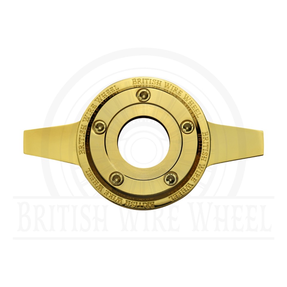 Gold KO Spinner Caps with Zenith Gold & Black Wire Wheel Chip Emblems ...