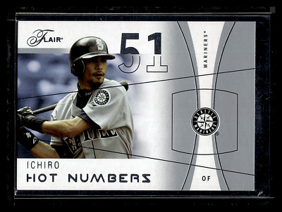 2004 FLAIR HOT NUMBERS #33 ICHIRO SUZUKI #ED 500/500 SEATTLE MARINERS ...