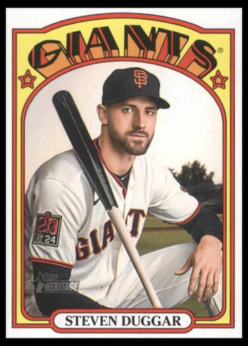 2021 Topps Heritage #699 Steven Duggar San Francisco Giants Baseball ...