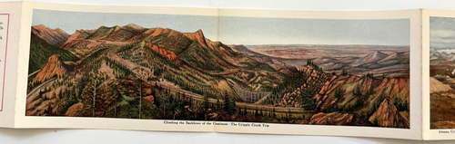 Beautiful Little Vintage Pull-Out Travel Pamphlet "The Cripple Creek ...