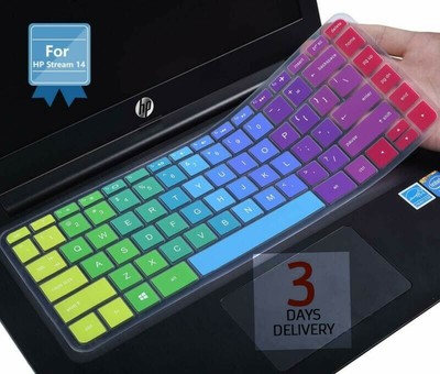 Colorful Keyboard Cover for HP Stream 14 inch Laptop/ 2018 2017 HP ...
