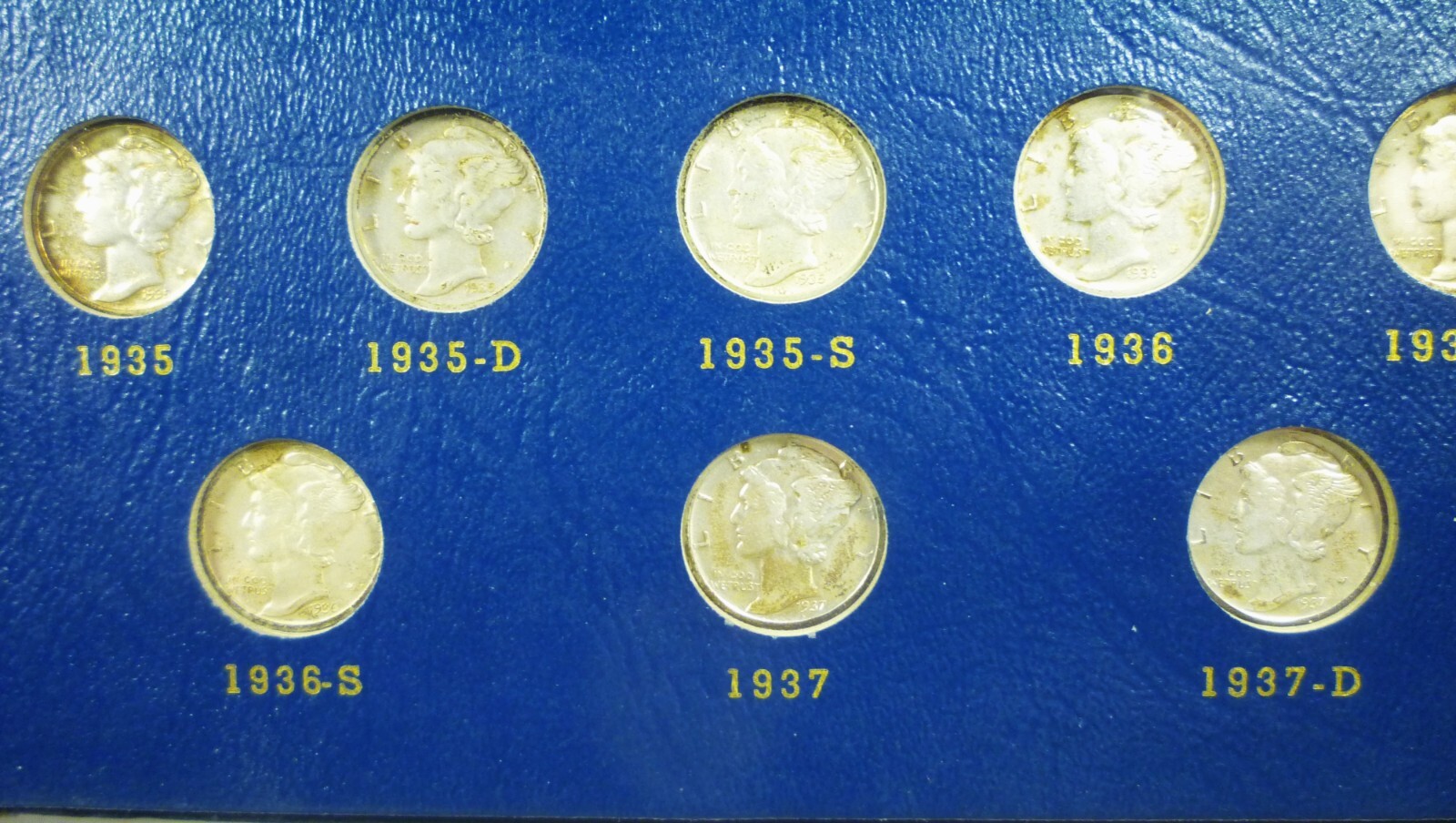 Mercury Head Dime Set in Whitman Album 1916 - 1945 76 Coins Nice Set | eBay