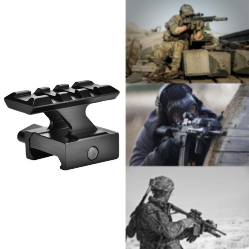 High Profile Compact Scope Riser Mount 3 Slots for 20mm Picatinny Rail ...