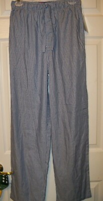 Chaps Blue White Stripe Pajama PJ Lounge Sleep Pants Mens Size Small ...