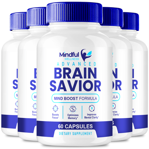 (5 Pack) Mindful Wellness Brain Savior Advanced Supplement Pills (300 ...