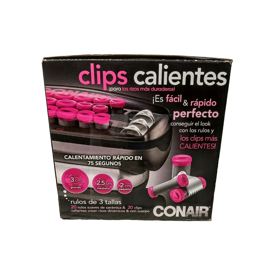 CONAIR HOT CURLER SET - 20 CURLERS AND 20 HEATED CLIPS - UNUSED | eBay