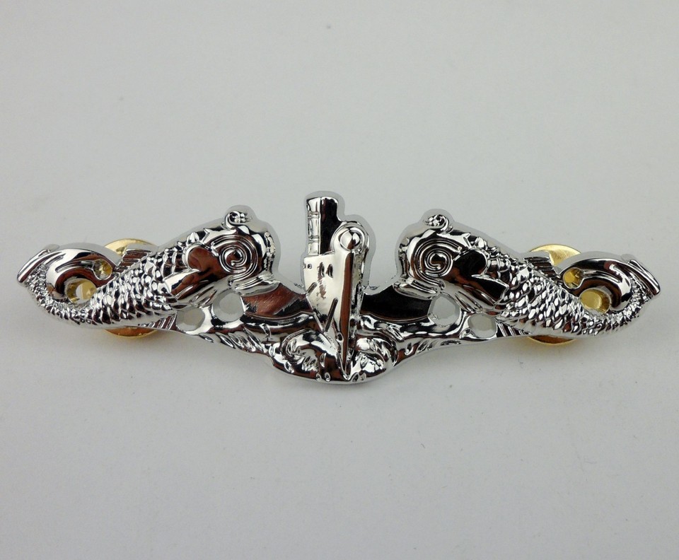 US NAVY SUBMARINE WARFARE INSIGNIA U.S. NAVY ENLISTED SUBMARINE BADGE ...