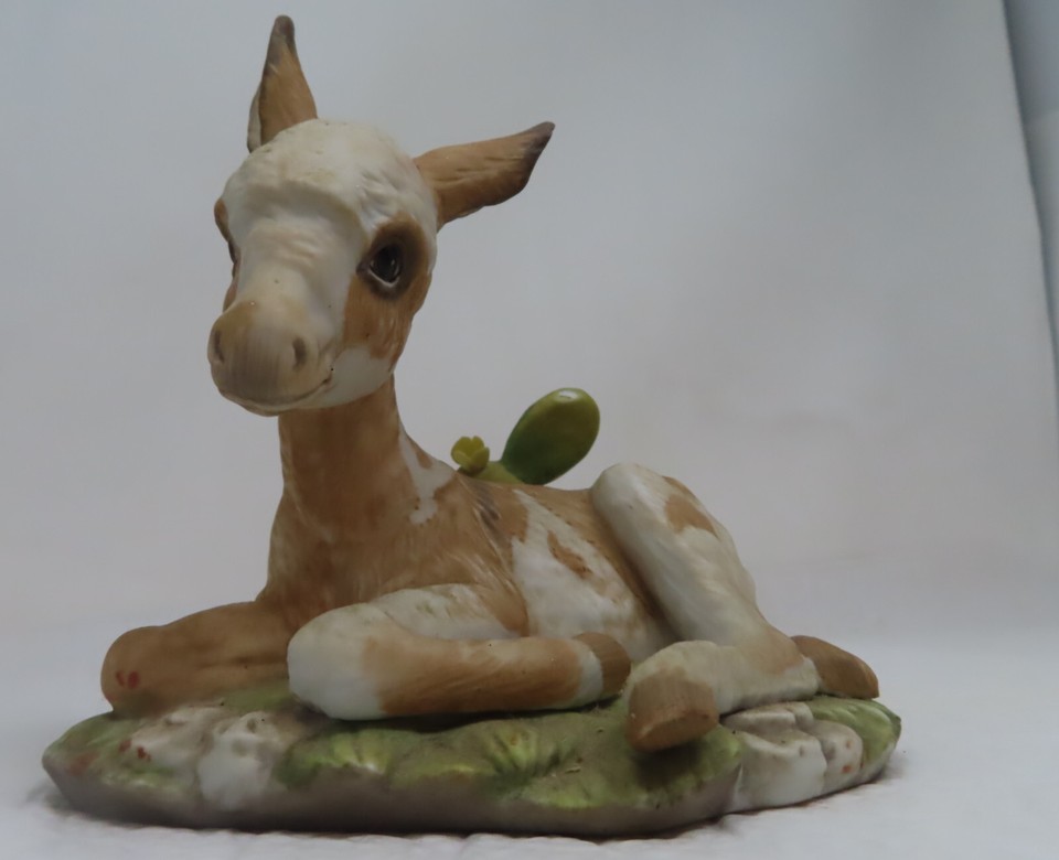 1985 Signed Homco Masterpiece Porcelain Figurine Baby Donkey Vintage | eBay