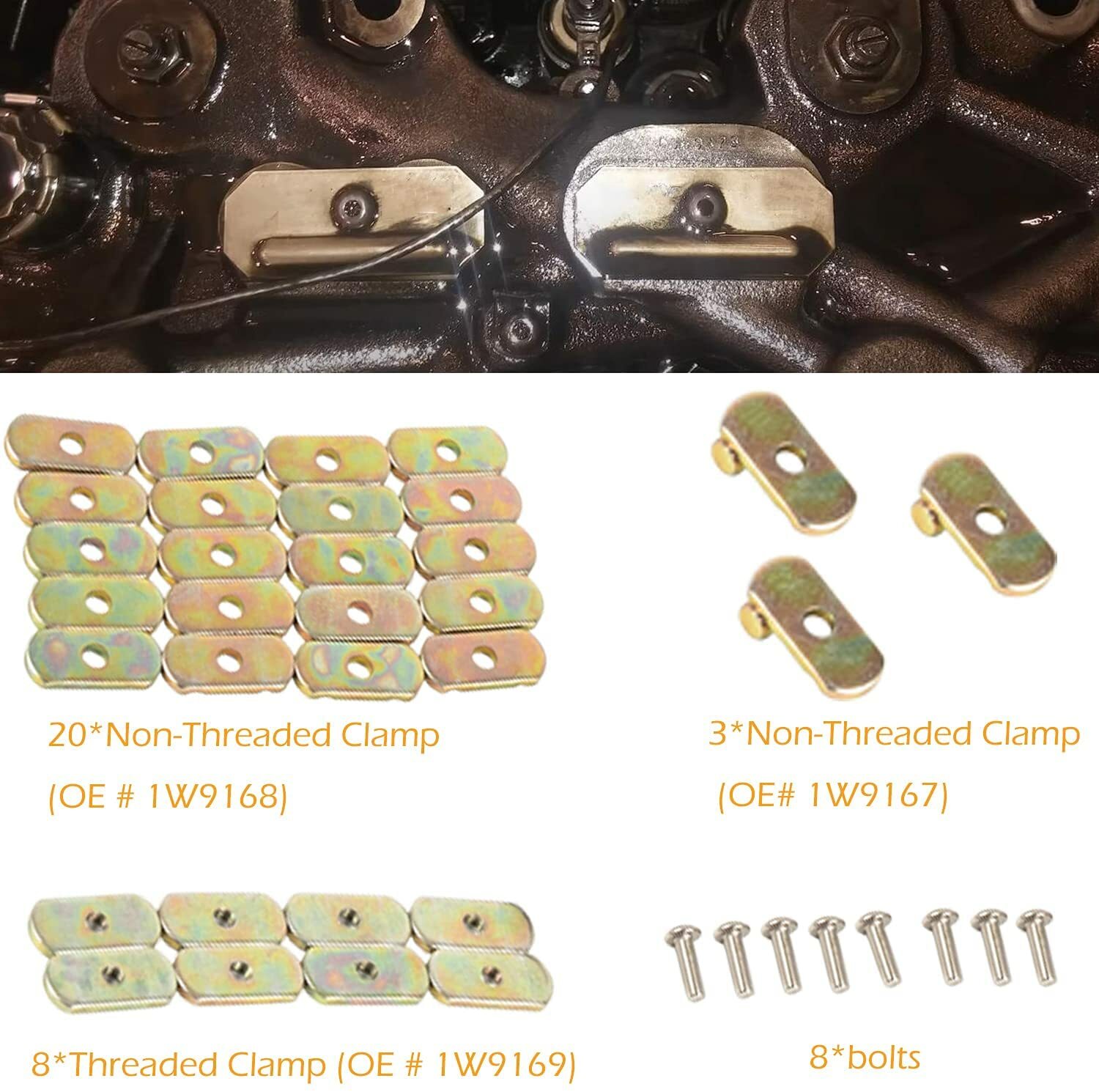 For CAT Fuel Injection Line Kit with Clamps for Caterpillar 3406 3406B ...