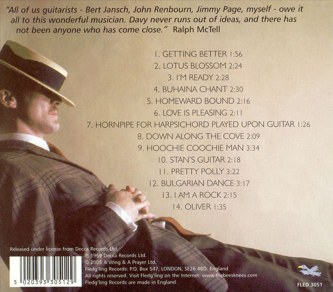 DAVY GRAHAM HAT NEW CD 5020393305129| eBay